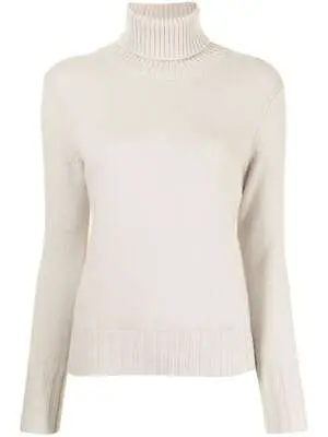 N.peal Chunky Roll-neck Organic Cashmere Jumper