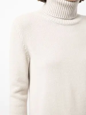 N.peal Chunky Roll-neck Organic Cashmere Jumper