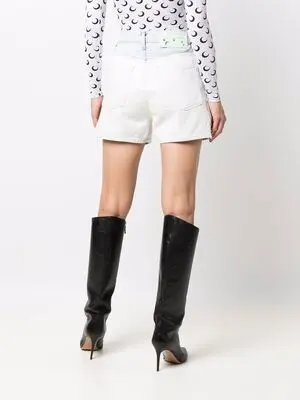 Off-White Gradient-effect Denim Shorts