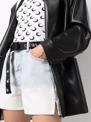 Off-White Gradient-effect Denim Shorts