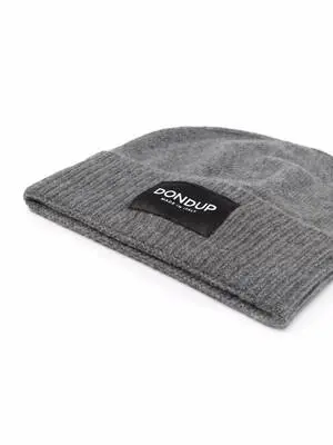 DONDUP Logo-patch Knitted Beanie
