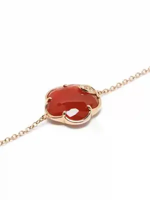 Pasquale Bruni 18kt Rose Gold Carnelian And Diamond Bracelet - Pink