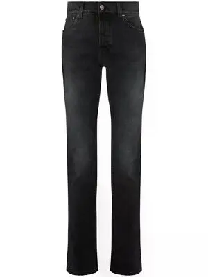 Nudie Jeans Grim Tim Slim-fit Jeans - Black