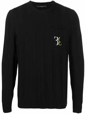 BILLIONAIRE Embroidered-logo Wool Jumper