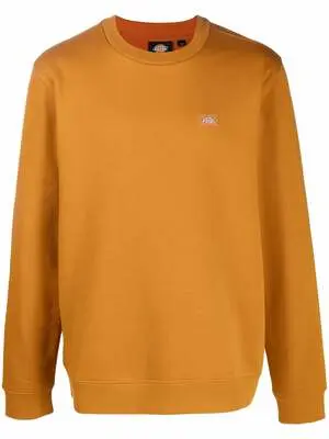 Dickies Logo-patch Crew-neck Sweatshirt - Brown