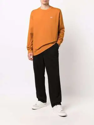 Dickies Logo-patch Crew-neck Sweatshirt - Brown