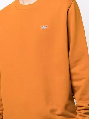 Dickies Logo-patch Crew-neck Sweatshirt - Brown