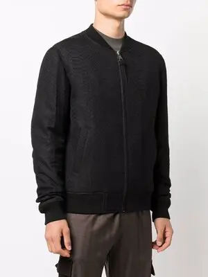 BILLIONAIRE Animalier-print Bomber Jacket - Black