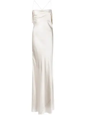 Michelle Mason Silk Gown - White