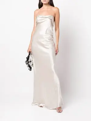 Michelle Mason Silk Gown - White