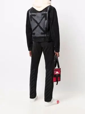 Off-White Diag Slim-fit Jeans - Black
