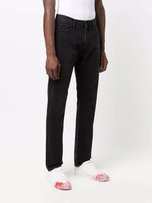 Off-White Diag Slim-fit Jeans - Black