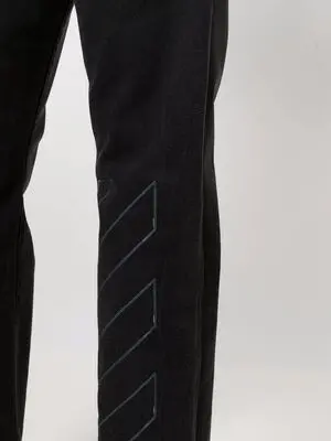 Off-White Diag Slim-fit Jeans - Black