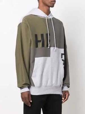 Helmut Lang Patchwork Logo Hoodie