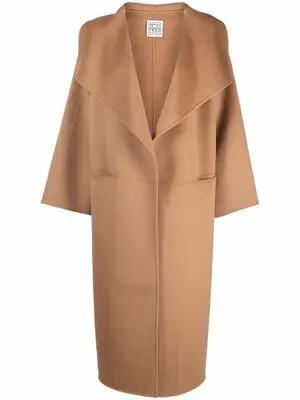 TOTEME Signature Wool Cashmere Coat - Brown