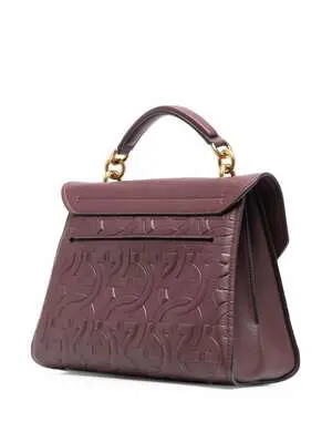 FERRAGAMO Margot Gancini-embossed Tote Bag