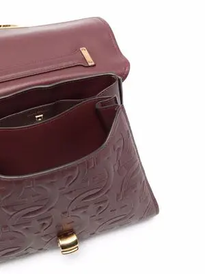 FERRAGAMO Margot Gancini-embossed Tote Bag