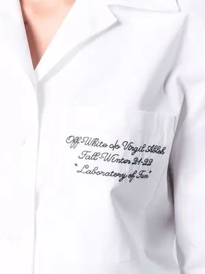 Off-White Poplin Bowling Shirt