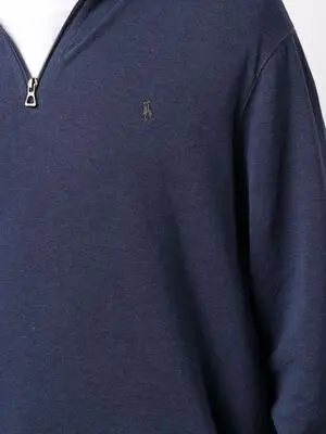 Polo Ralph Lauren Polo Pony-embroidered Jersey Sweatshirt - Blue