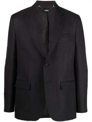 BILLIONAIRE Jacquard Crocodile-effect Tailored Blazer