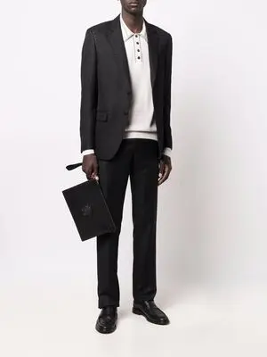 BILLIONAIRE Jacquard Crocodile-effect Tailored Blazer
