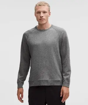 Lululemon Engineered Warmth Long Sleeve Crew Silver Drop/graphite Grey