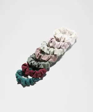 Lululemon Uplifting Scrunchies - Burgundy Bay/ashen Rose/porcelain Pink/light Ivory/meadow Haze/willow Leaf/deep Marina