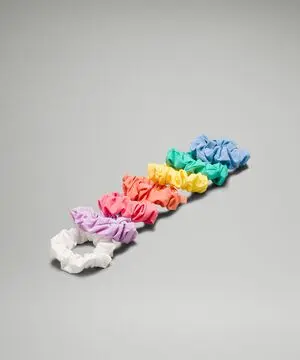 Lululemon Uplifting Scrunchies White/sakura Pink/coral Kiss/beaming Yellow/wander Teal/sinatra Blue/purple Cosmos