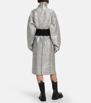 Moncler 1952 Lurex® Wool-blend Midi Skirt
