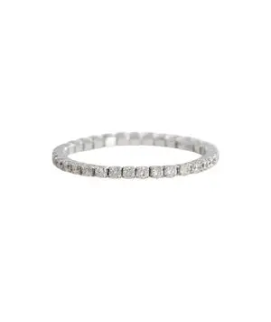 Shay Jewelry Jewelry Single Thread 18kt White Gold Ring With Diamonds