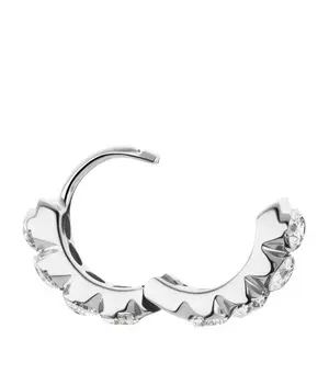 MARIA TASH Gold Diamond Eternity Hoop Earring