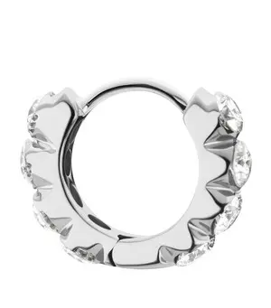 MARIA TASH Gold Diamond Eternity Hoop Earring
