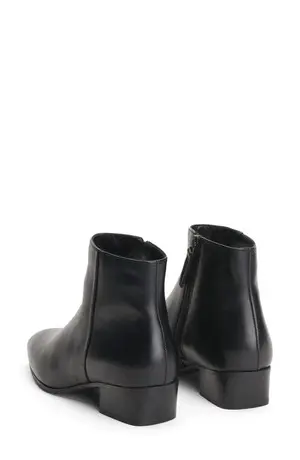 Aquatalia Waterproof Block Heel Bootie - Black Nappa