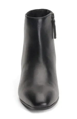 Aquatalia Waterproof Block Heel Bootie - Black Nappa