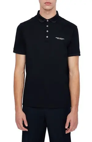 Armani Exchange Milano/new York Logo Polo