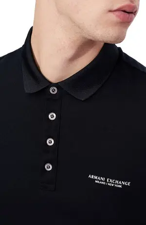 Armani Exchange Milano/new York Logo Polo