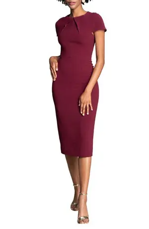 Dress The Population Lainey Body-con Dress - Burgundy