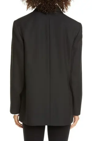 TOTEME Oversized Double-breasted Wool Blazer - Black