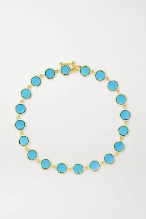 IRENE NEUWIRTH Irene Neuwirth Classic 18-karat Gold Turquoise Bracelet