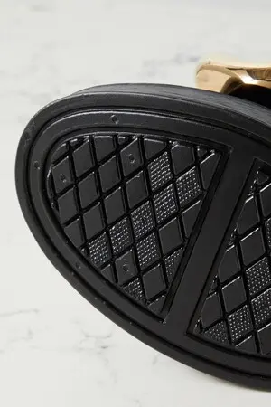 JW Anderson Chain-embellished Glittered Rubber Rain Boots