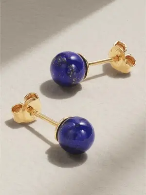 Mateo 14-karat Lapis Lazuli Stud Earrings