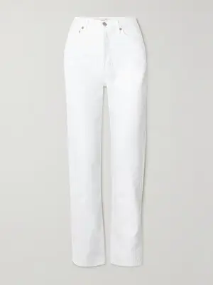 AGOLDE 90s Pinch Waist High-rise Straight-leg Organic Jeans - White