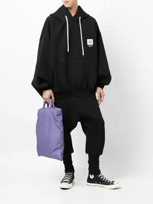 FUMITO GANRYU Cape-sleeve Drawstring Hoodie
