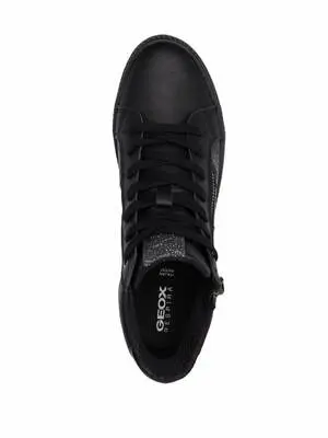 Geox Croc-effect High Top Sneakers