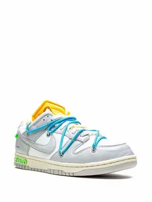 Nike X Off White Dunk Low Lot 02 Sneakers - Grey