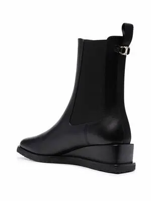 FERRAGAMO 55mm Wedge-sole Chelsea Boots