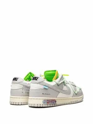 Nike X Off White Dunk Low Off Lot 07 Sneakers - White