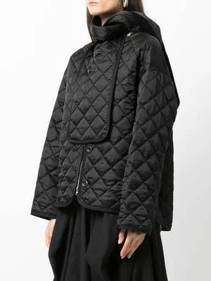 Goen.j Scarf-detail Quilted Jacket