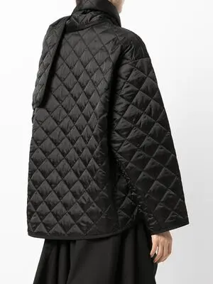 Goen.j Scarf-detail Quilted Jacket