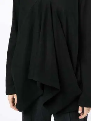 Goen.j Structured Draped Jersey Top